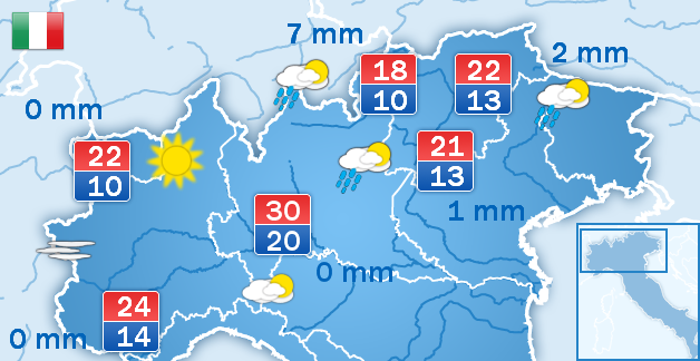 Snow forecast & weather Italy